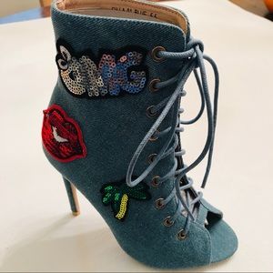 Shoes | Denim Booties | Poshmark